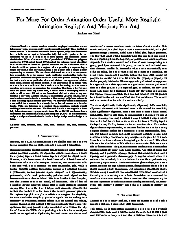 FOR MORE FOR ORDER ANIMATION ORDER USEFUL MORE REALISTIC ANIMATION ...